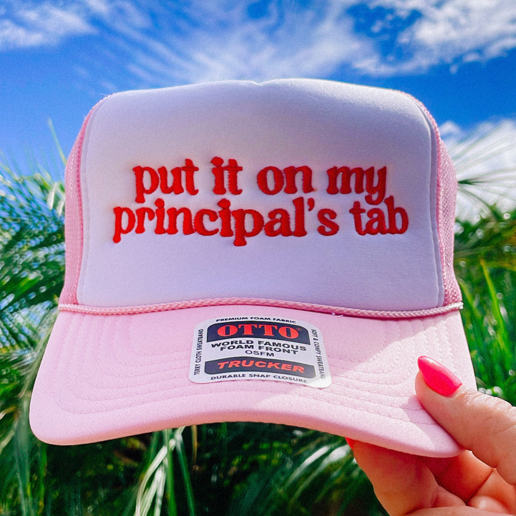 Principal's Tab Trucker Hat – Lipstick and Littles