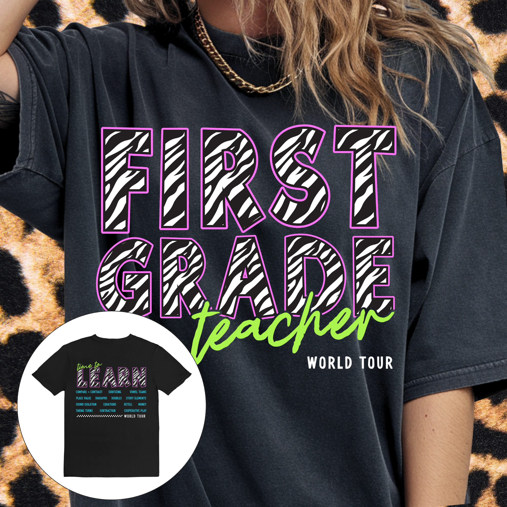 First Grade World Tour Tee – Lipstick and Littles