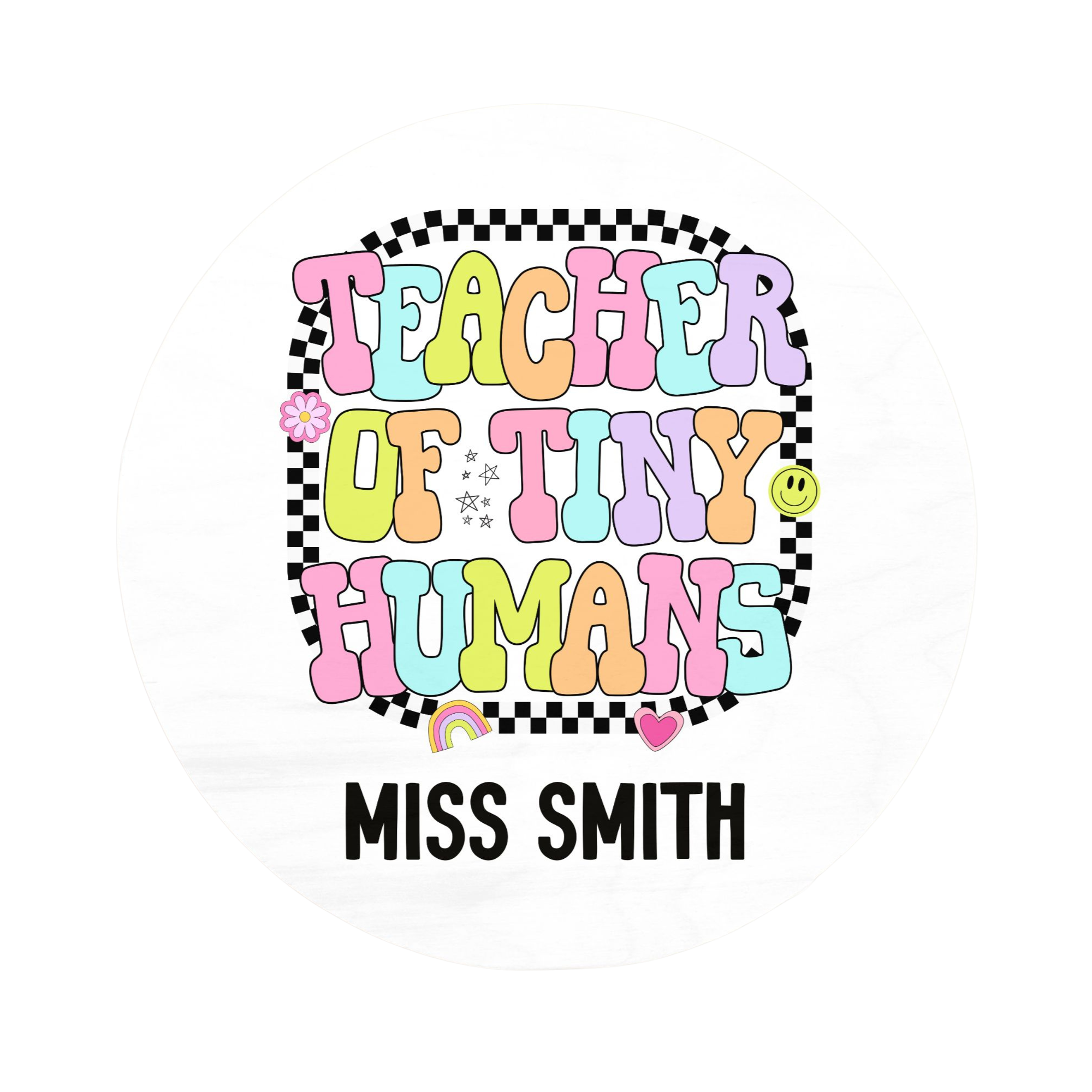 Customizable Tiny Humans Sign (10 inch) – Lipstick and Littles